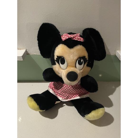 Disney | Toys | Vintage Walt Disney Production Minnie Mouse 8 Plush Toy ...